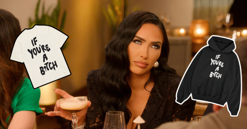 Bre Tiesi selling horrendous Selling Sunset merch, and it’s cringe