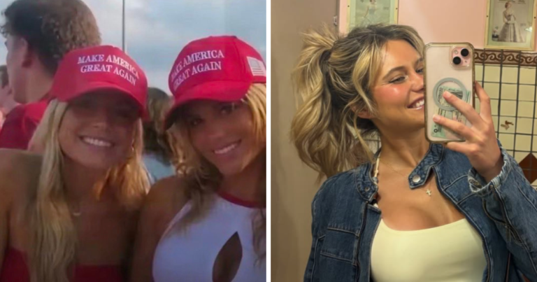 Is the pic of Love Island USA's Kenzie wearing a MAGA hat real?